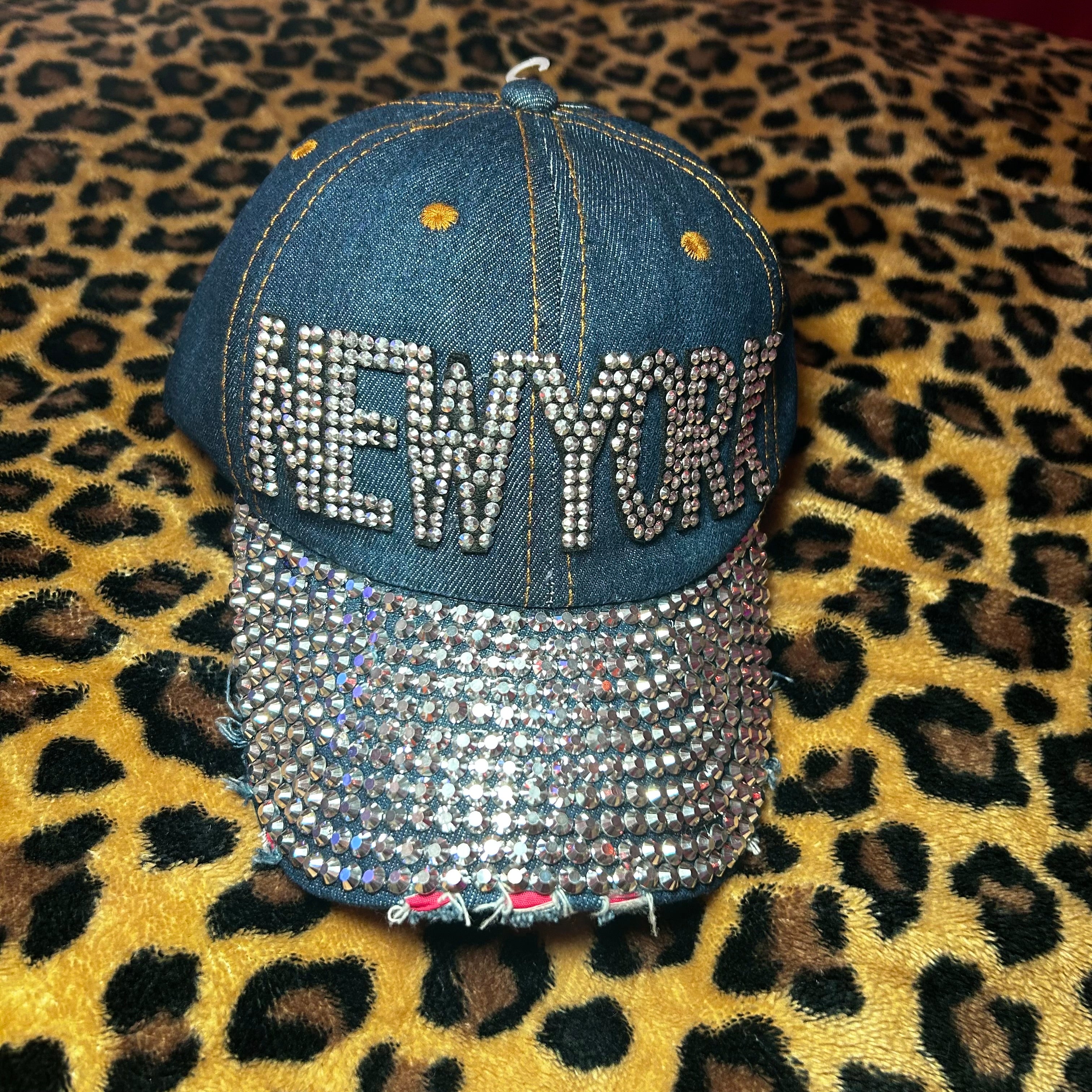 New York Rhinestone Hat – Missangeldoll